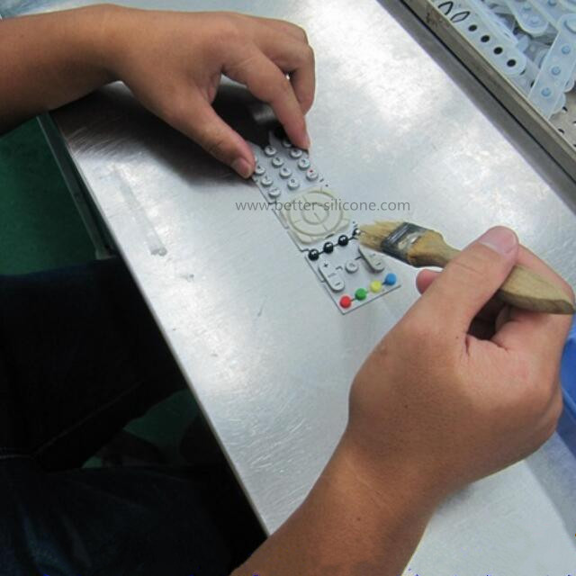 Silicone Rubber Keypad with Plastic Key Cover from China manufacturer ...