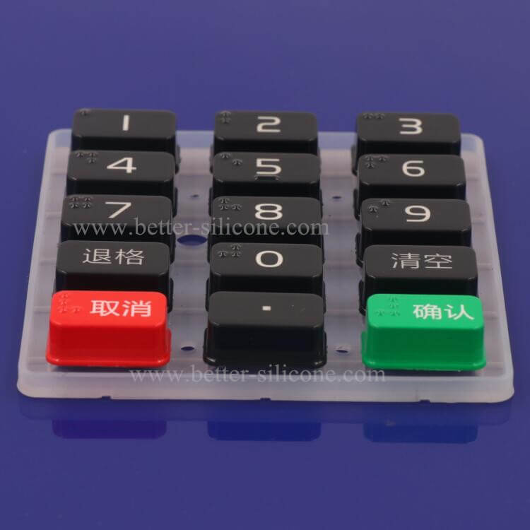 Plastic Keycap with Silicone Keypad P+R Button from China manufacturer ...