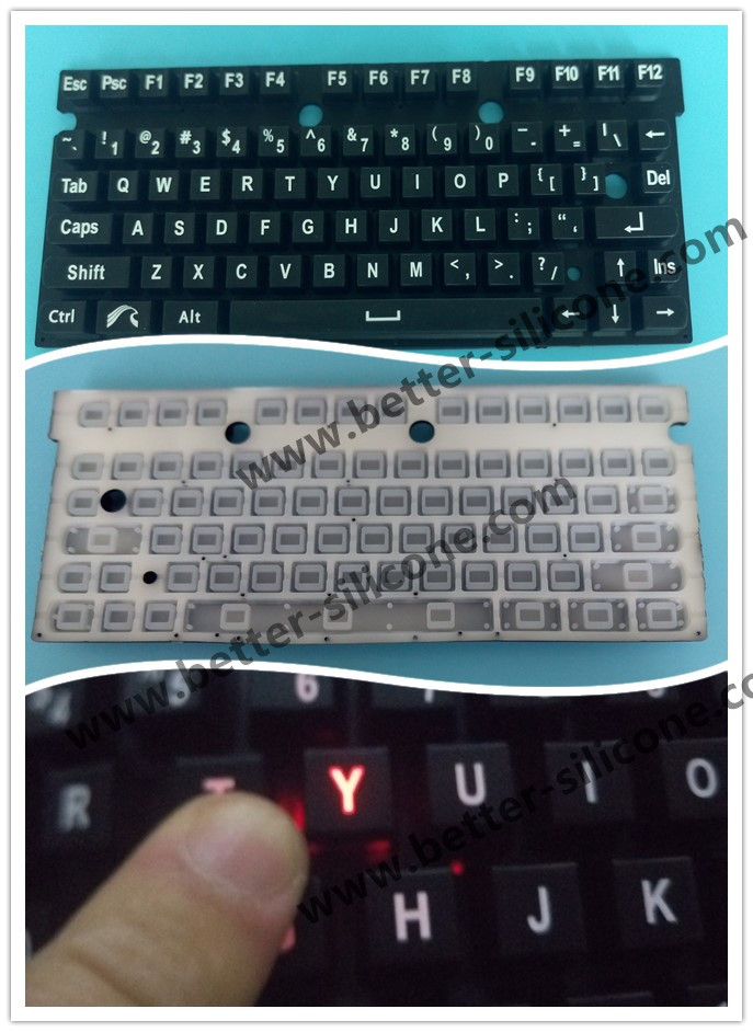 Epoxy Backlight Rubber Keyboard from China manufacturer - Better Silicone
